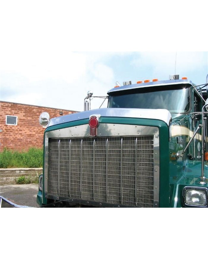 UP29008 - 430 Stainless Steel Bug Shield For Kenworth T800 Wide Hood ...