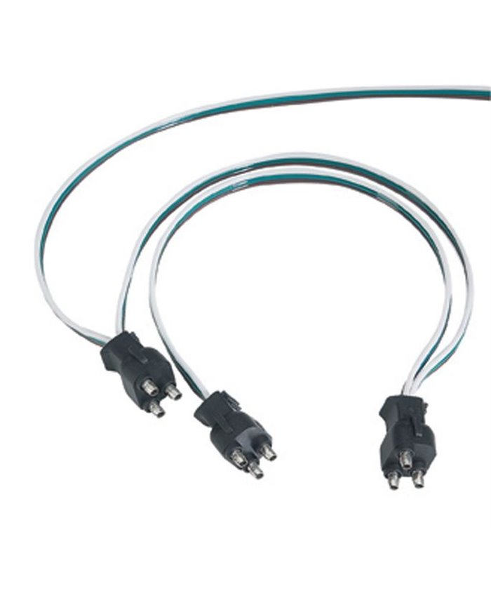 UP34227 - 3 Prong Straight Plug Wiring Harness With 3 Plugs - 12" Lead ...