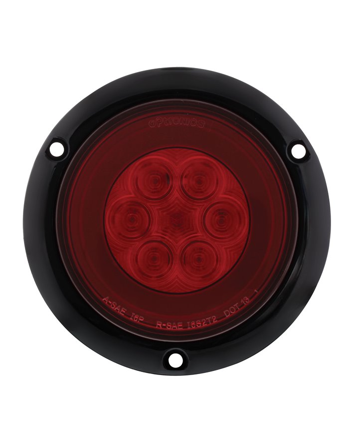 UP36957 - 21 LED 4" Round Flange Mount GloLight (Stop, Turn & Tail ...