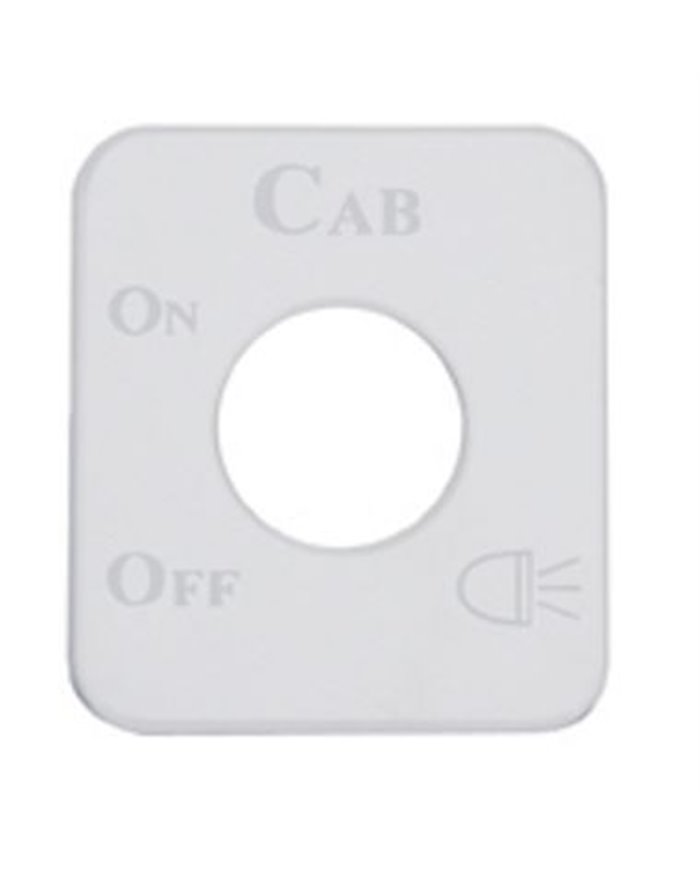 UP48225 - Kenworth Stainless Switch Plate - Cab Light