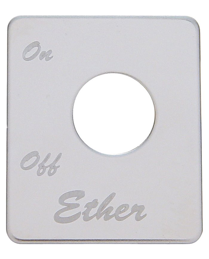 UP48435 - Peterbilt Stainless Switch Plate - Ether