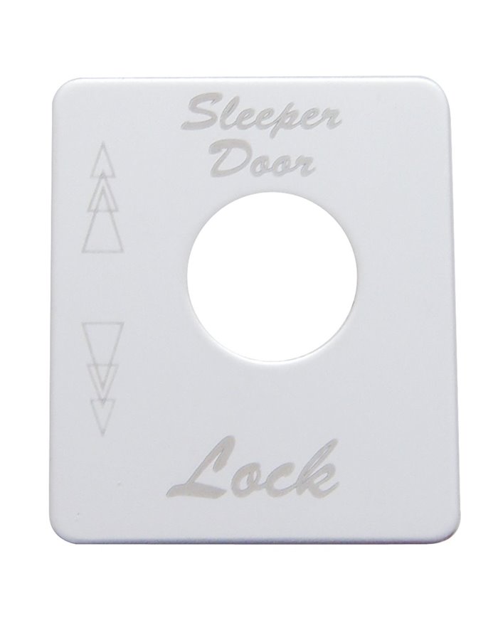 UP48466 - Peterbilt Stainless Switch Plate - Sleeper Lock