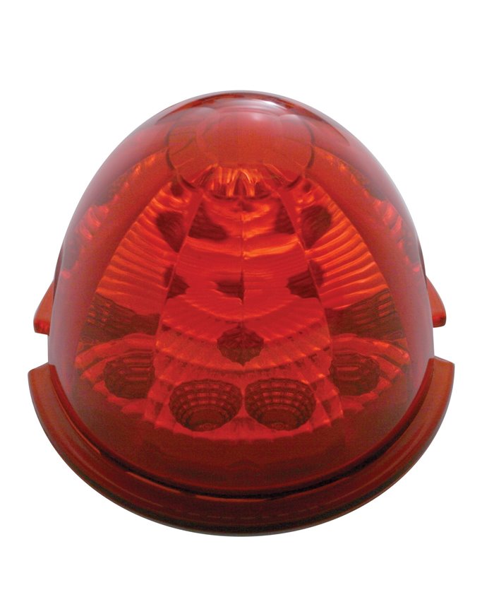 UP39350 - 17 LED Reflector Watermelon Maze Cab Light - Red LED/Red Lens