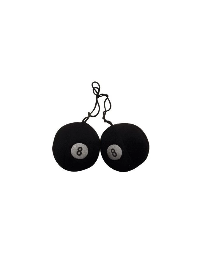 UP70204 - 3" Round Fuzzy 8-Ball (Pair)