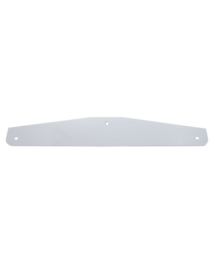 Chrome Bottom Mud Flap Plate With 3 Studs 3" x 14"