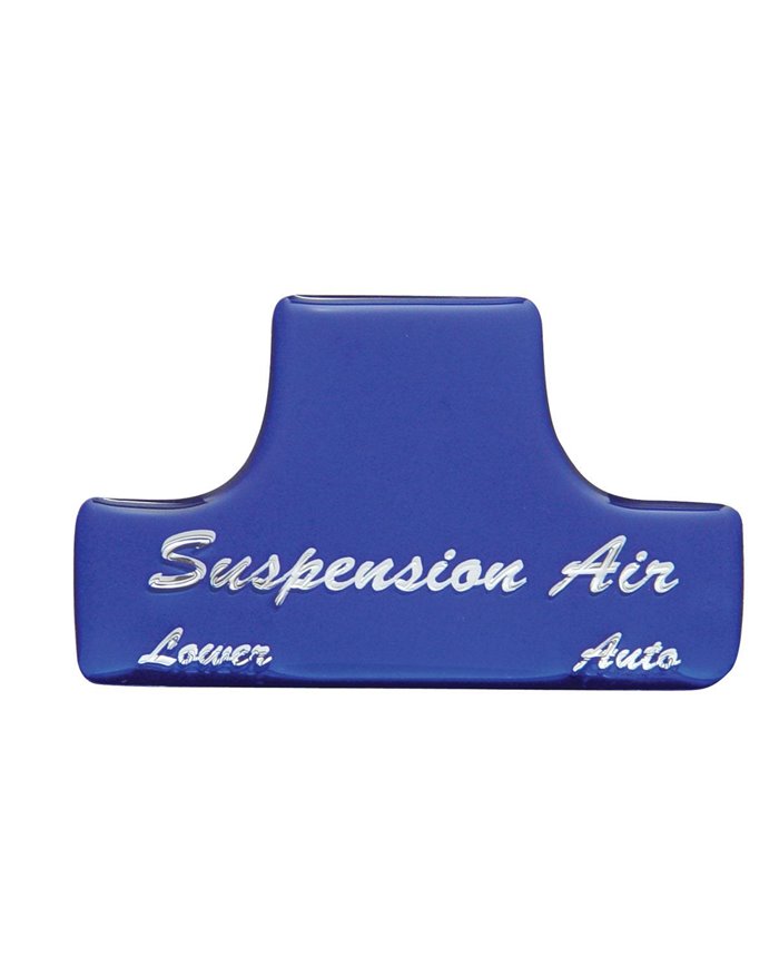 UP21026-1B - "Suspension Air" Switch Guard Sticker Only - Blue (Bulk)
