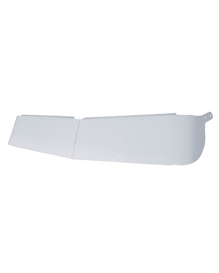 UP28002 - 12" Stainless Curved Windshield Drop Visor For 1995-2006 ...