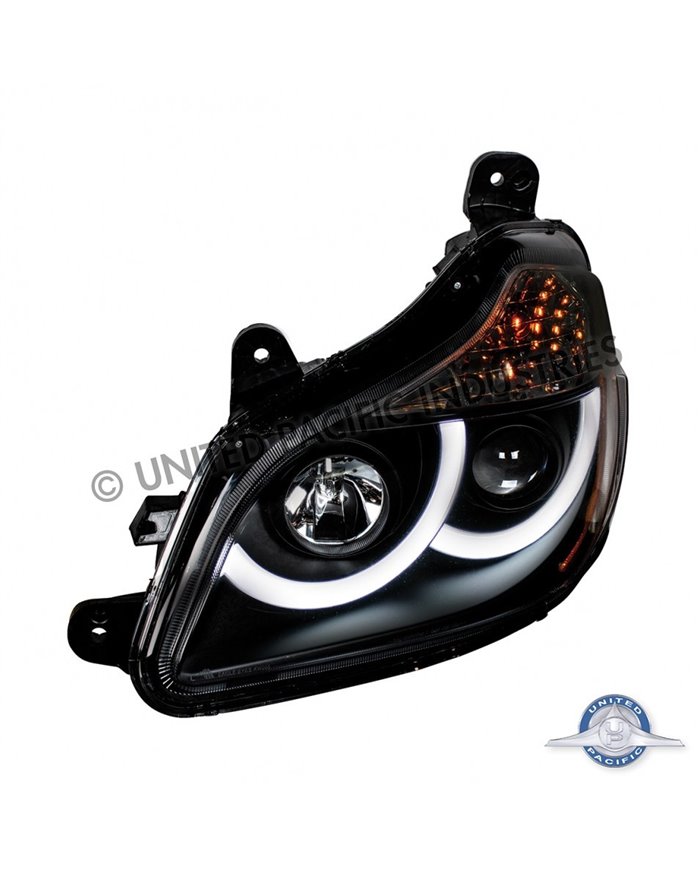 UP31456 - Black Projection Headlight With LED Position Light For 2013 ...