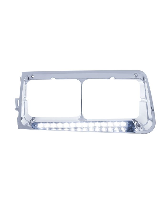 UP32583 - 14 LED Headlight Bezel For 1989-2009 Freightliner FLD ...