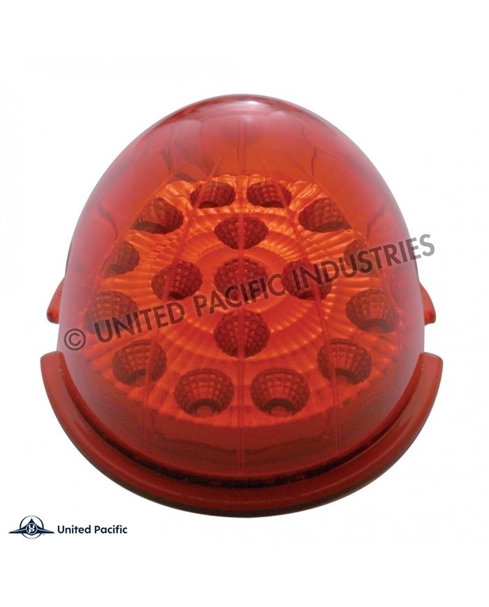 UP39321 - 17 LED Dual Function Reflector Cab Light - Red LED/Red Lens