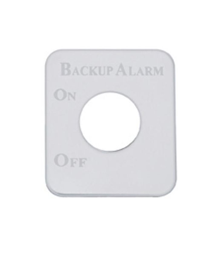 UP48216 - Kenworth Stainless Switch Plate - Back-Up Alarm