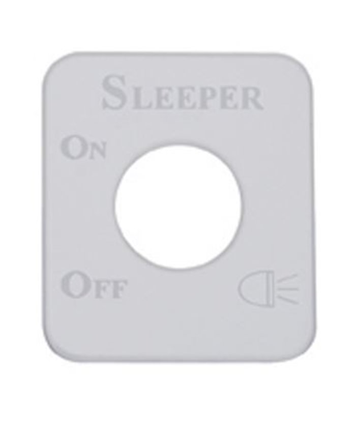 UP48281 - Kenworth Stainless Switch Plate - Sleeper Light