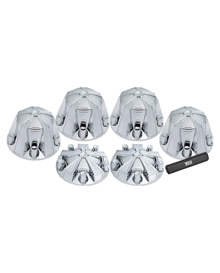 TXTHUB-MC1-Wheel Accessories - Kit - Chrome Plastic Mag Front & Rear ...